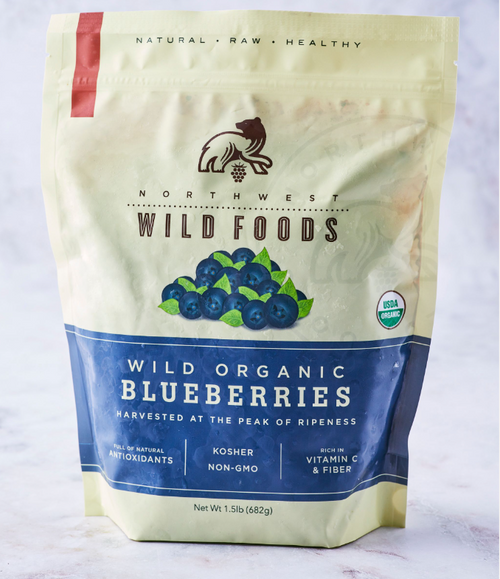 Fresh Frozen Wild Organic Blueberries