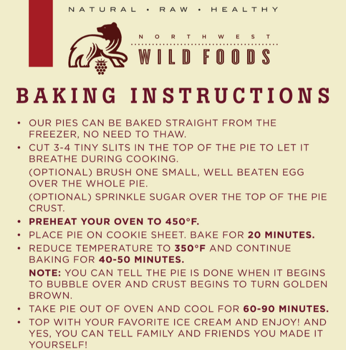 Wild Huckleberry Pie