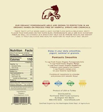 Fresh Frozen Organic Pomegranate Arils – Northwest Wild Foods