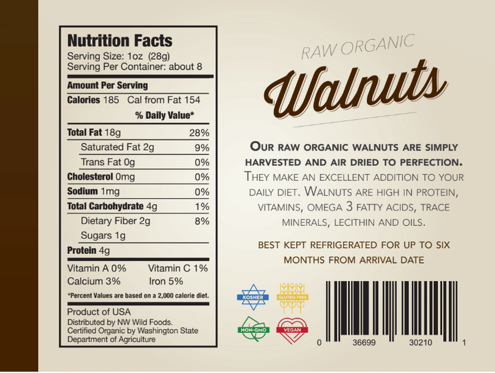 Raw Organic Walnuts – Northwest Wild Foods